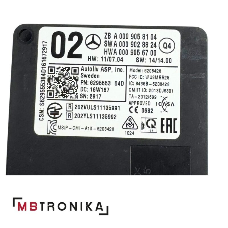 Mercedes Radar A0009058104 Sensor Blind Spot Radar Distance Module ...